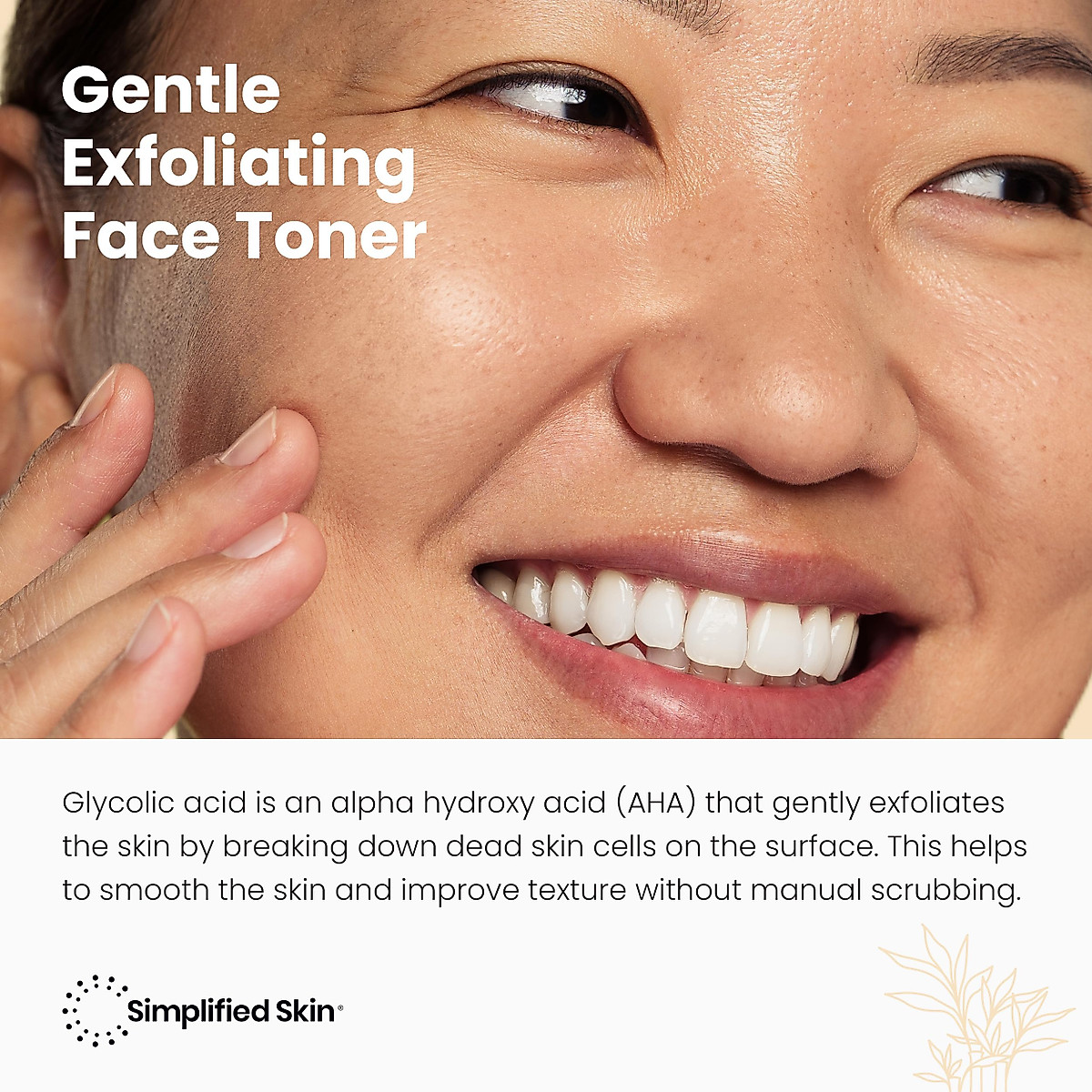 Glycolic Acid Toner for Face - Facial Toning Solution - 8% Glycolic Acid - Hydrating, Anti-Aging, Exfoliating Face Toner for Women & Men - with AHA, Aloe Vera, & Rosemary Extract Skin Toner - 8 Fl Oz