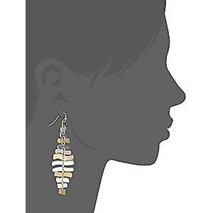 Robert Lee Morris Soho Prisma Two-Tone Sculptural Drop Earrings