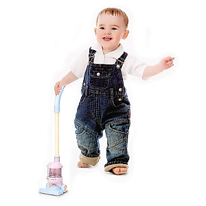 Kids Vacuum Cleaner Toy Pretend Role Play Housekeeping Toys House Cleaning Playset Gifts for Toddlers Boys Girls Learning Toys Blue