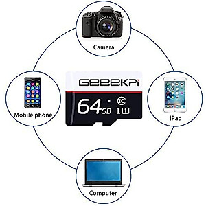 GeeekPi Preloaded (RPI OS) Card for Raspberry Pi,Class 10 Memory Card with Card Reader for Raspberry Pi 4, 3B+ (Plus), 3A+, 3B, Zero 2 W(64GB)