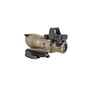 Trijicon 4x32mm ACOG Dual Illumination Red Crosshair Reticle with 3.25 MOA RMR Sight Flat Dark Earth Optics