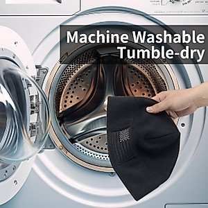 American Flag Fleece Watch Cap, USA Multi-Season Army Military Tactical Beanie, Winter Warm Beanie, Black, One Size