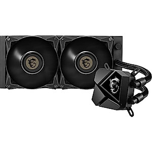 MSI MAG Coreliquid P240 - AIO CPU Liquid Cooler - LGA 1700 Ready - 240mm Radiator - Dual 120mm PWM Fans