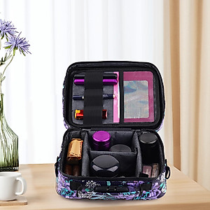 SafeDelux Smell Proof Bag with Combination Lock Odor Proof Bag Lockable Set, Smoking Tobacco Pipe Accessories Carbon Lining Durable Organizer Medicine Bags Odorless Pouch Great Gifts for Women(Purple)