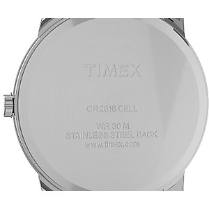 Timex T2H281 Easy Reader 35mm Black Leather Strap Watch