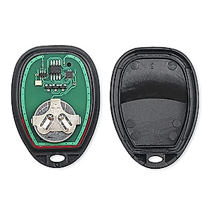 Key Fob Keyless Entry Remote Replacement for GMC Sierra/Chevy Silverado Traverse Equinox Avalanche/Pontiac Torrent/Saturn Outlook Vue/Hummer H2 (OUC60270, OUC60221)