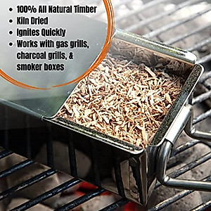 Smoking Chips- Kiln Dried, 3 Pints - 100 Percent Natural Extra Fine Wood Smoker Sawdust Shavings (Cherry, 3 Pack) (0.473176 L)