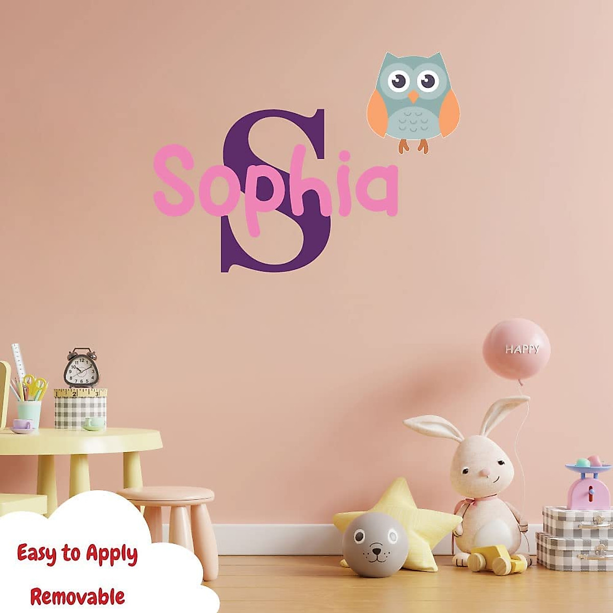 Multiple Font Custom Name Nursery Wall Decal Vinyl Sticker | Home Décor | Custom Kids Room Decal | Bedside Decals | Children’s Room| Car | Laptop