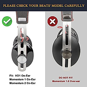 SOULWIT Earpads Replacement for Sennheiser Momentum On-Ear 1, On-Ear 2, On-Ear HD1 Headphones, Ear Pads Cushions with Noise Isolation High-Density Foam