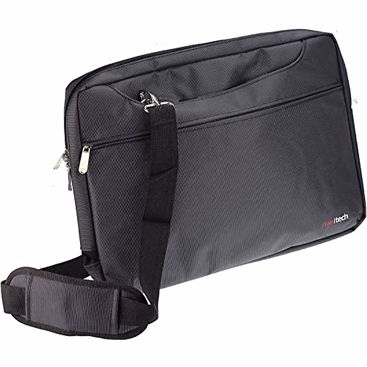 Navitech Black Sleek Water Resistant Travel Bag - Compatible with NAVISKAUTO 10.1" Portable DVD Player