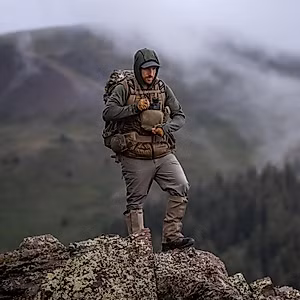Eberlestock Recon Modular Bino Pack - Advanced Binocular Harness System with Customizable Attachments - Gray - Large