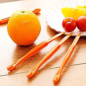 Orange Citrus Peelers, Cosmer Set of 15 Plastic Easy Slicer Cutter Peeler Remover Opener Kitchen Accessories Knife Cooking Tool Kitchen Gadget
