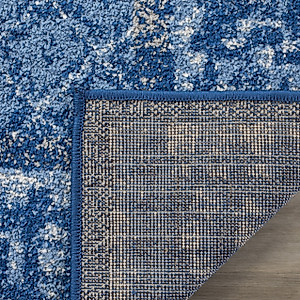 SAFAVIEH Adirondack Collection Area Rug - 10' x 14', Light Blue & Dark Blue, Distressed Design, Non-Shedding & Easy Care, Ideal for High Traffic Areas in Living Room, Bedroom (ADR110F)