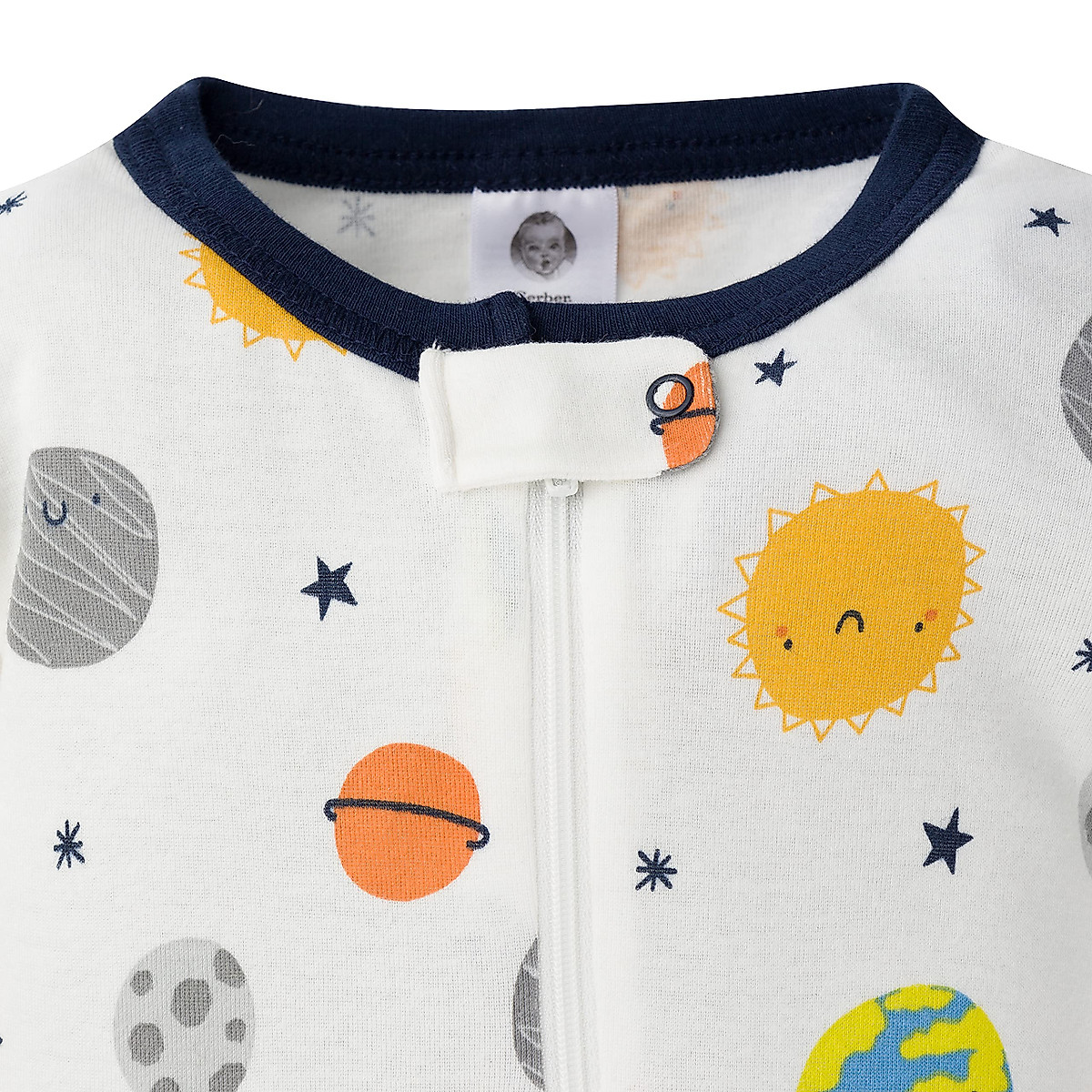 Gerber Baby Boys' 2-Pack Footed Pajamas, Blue Earth, 12 Months