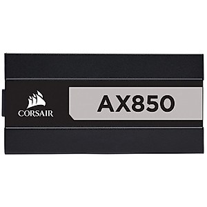 Corsair AX Series, AX850, 850 Watt, 80+ Titanium Certified, Fully Modular Power Supply