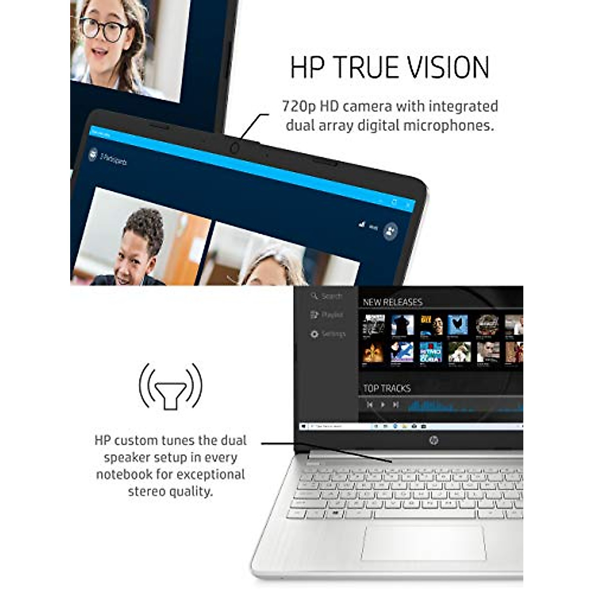 HP 14 Laptop, AMD 3020e, 4 GB RAM, 64 GB eMMC Storage, 14-inch HD Display, Windows 10 Home in S Mode, Long Battery Life, Microsoft 365, (14-fq0070nr, 2020)