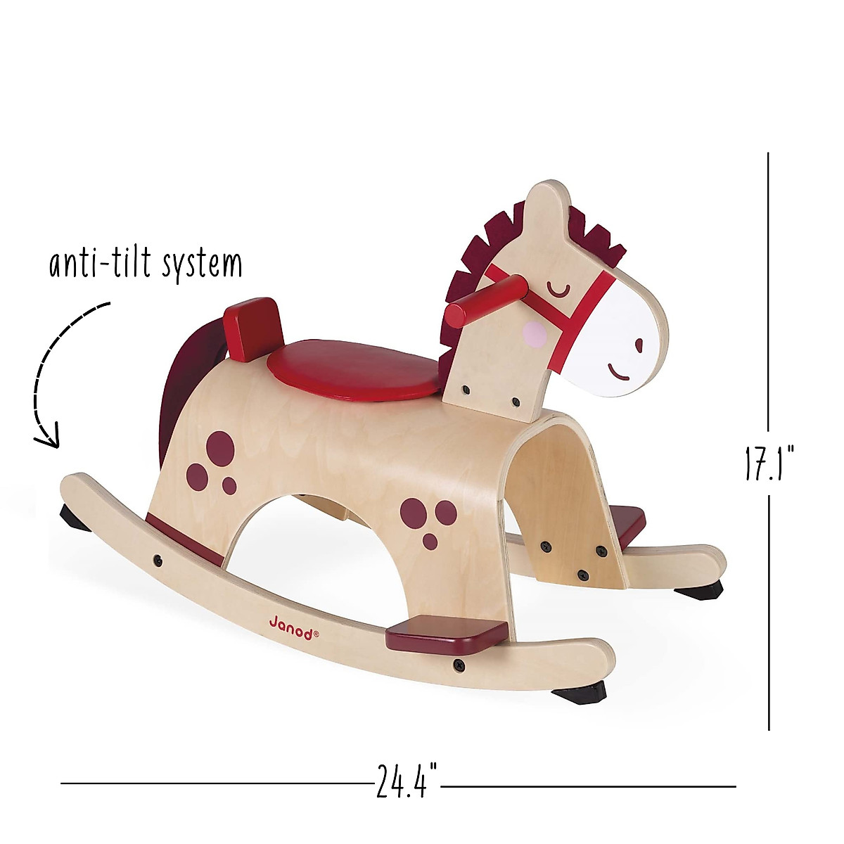 Janod Classic Rocking Pony - Ages 1+ - J08023