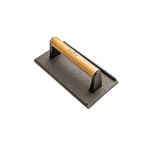 Blackstone 1543 Outdoor Griddle Breakfast Preparation Kit with Pancake Batter Dispenser, Cast Iron Bacon Press, and 2 Non Stick Steel Egg Rings