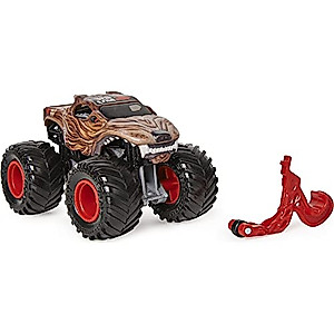 Monster Jam 2021 Spin Master 1:64 Diecast Monster Truck with Wheelie Bar: Arena Favorites Wolf's Head