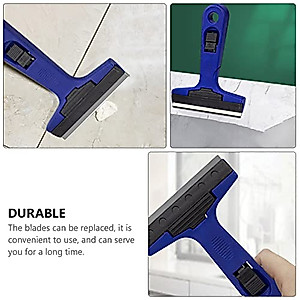 BUTIFULSIC 3pcs Cleaning Scraper Blade Wall Spatulas Tile Scraper Blade Portable Cleaning Scrapers Paint Scraper Cleaning Razor Scraper Sticker Scraper Blade Vinyl Car Scraper Pp Plastic Blue