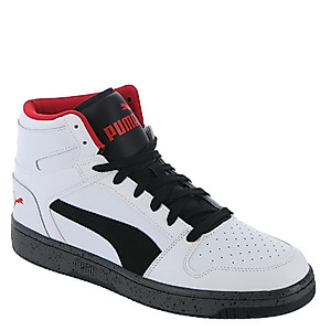 PUMA Rebound Layup Elevated Puma White/Puma Black/for All Time Red 11 D (M)