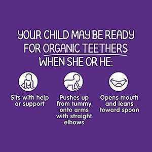 Happy Baby Gentle Teethers Organic Teething Wafers Blueberry Purple Carrot, 0.14 Ounce Packets (Box of 12) Soothing Rice Cookies for Teething Babies Dissolves Easily, Gluten Free No Artificial Flavor