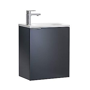 Fresca Valencia 20" Dark Slate Gray Wall Hung Modern Bathroom Vanity
