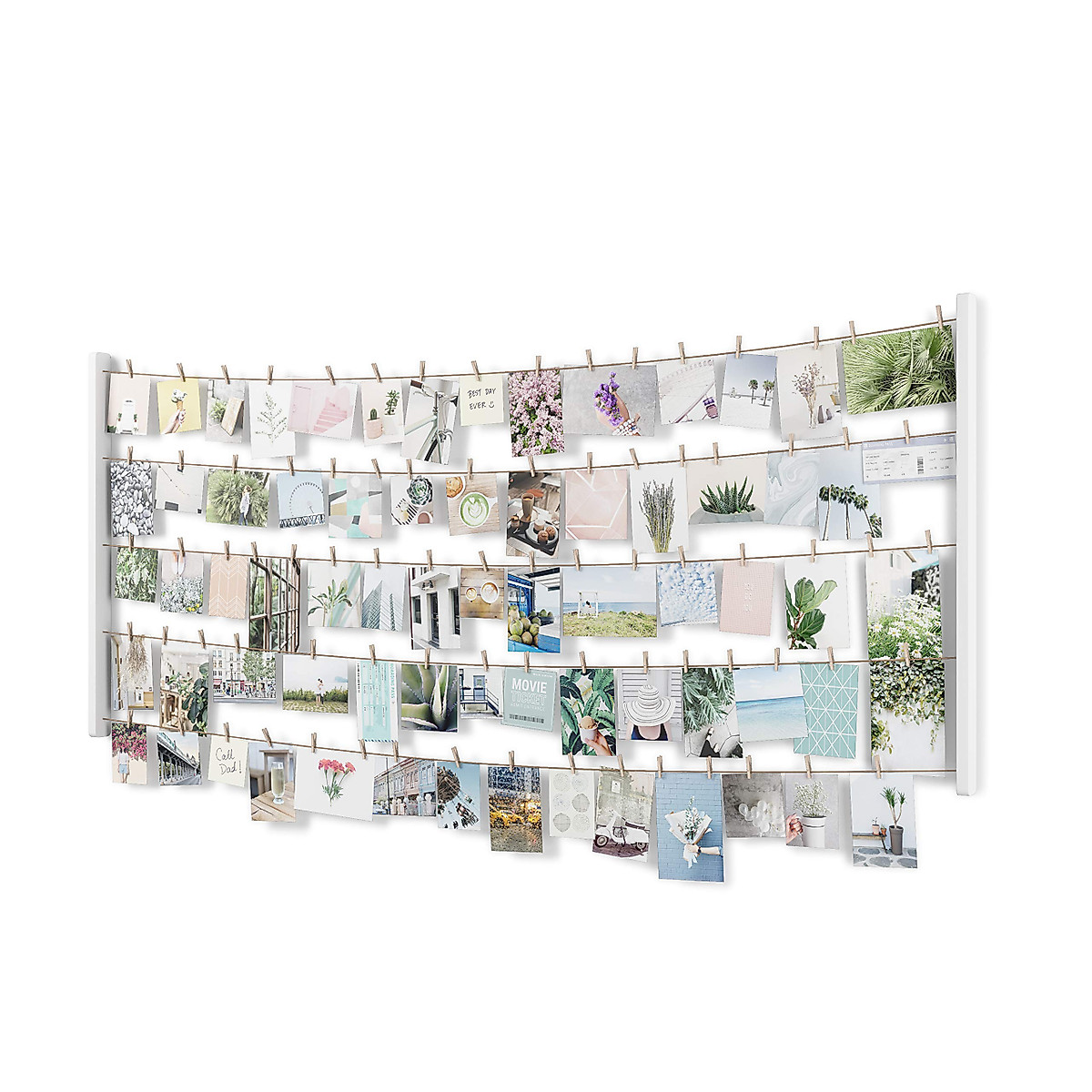 Umbra Hangit Picture Frame and Wall Decor Set for Photos, 26" x 60", White