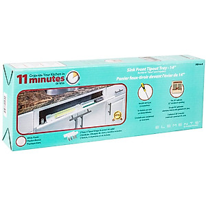 Hardware Resources TO14-R Wide Sink Tipout Tray Pack, White