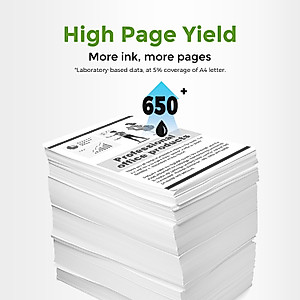 Ubinki 61XL Ink Cartridges Black HP61 HP61XL Replacement for HP Ink 61 XL for Envy 4500 5530 4502 4501 5535 5534 DeskJet 2540 1000 1055 1010 1510 3050 3510 OfficeJet 4630 4635 Printer (2-Pack)