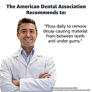 Amazon Basics Mint Dental Flossers, 90 Count, 1 Pack (Previously Solimo)