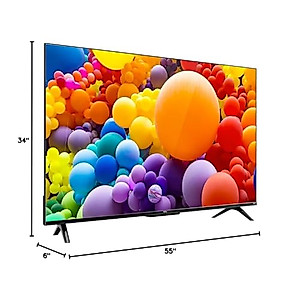TCL 55-Inch Class 4K Smart LED TV HDR + Wall Mount Mobile App Works with Siri Alexa and Google Assistant HDMI USB (Renewed)