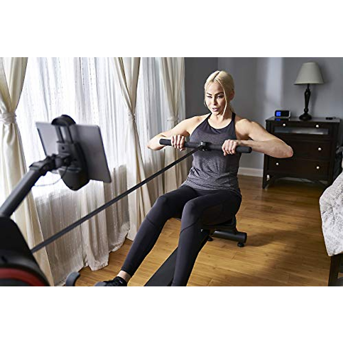 Echelon Fitness - Rowing Machine - Home Workout Equipment - Foldable Rowing Machine - 32 Resistance Levels - Touch Screen & Bluetooth Controller - 30-Day Free Membership - HIIT Magnetic Rowing Machine