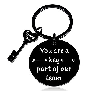 Coworker Christmas Gifts for Women Men Office Thank You Keychain Team Gifts for Employee Appreciation Gifts for Staff Colleague from Boss Stocking Stuffers Valentines Retirement Farewell Goodbye Gift