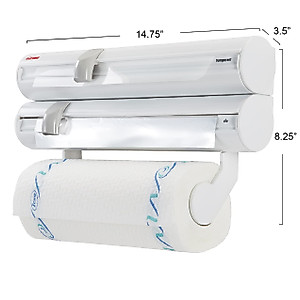 Leifheit 25795 Rolly Mobil Wall-Mounted Paper Towel Holder, 15", White