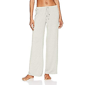 Natori womens Feathers Knit Long Sleeve Pj Pajama Set, Light Heather Grey, X-Small US