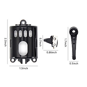 Anrom Hair Clipper Accessories DIY 3PCS, Dial Button, Switch, Motor Cover Replacement Parts for Wahl 5-Star Series Magic Clip Clipper # 8148, 8591 (Black)