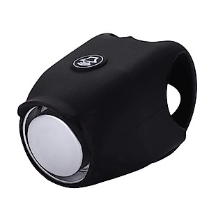 Electric Bell, Bike Bell, Cycling Road Bike Electric Horn Bike E-Bell Handlebar Bell Riding Accessories(Black)