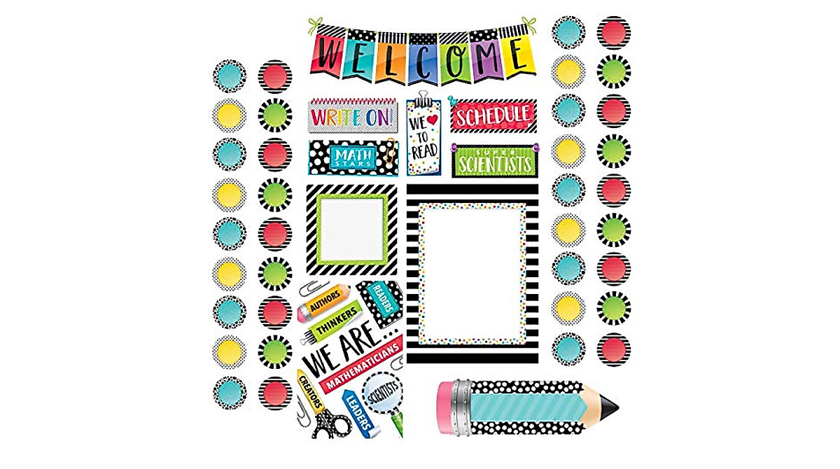 Bold & Bright Bulletin Board Set for Classrooms
