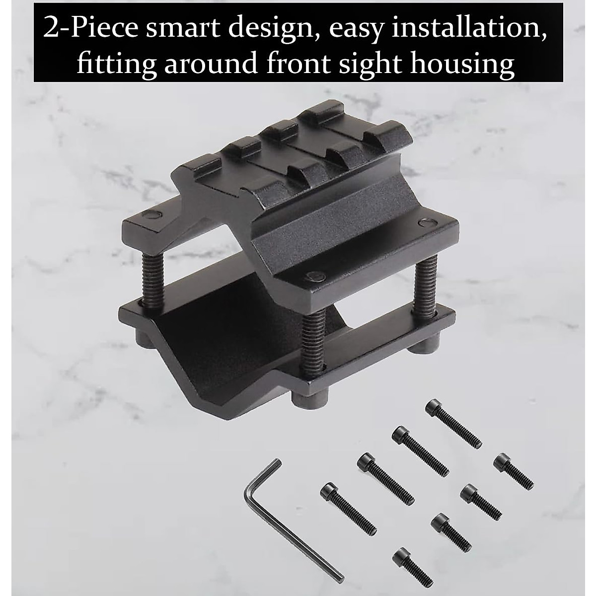 Gotical Single Rail 3 Slot Barrel Mount Weave Picatinny Weaver Barrel Mount