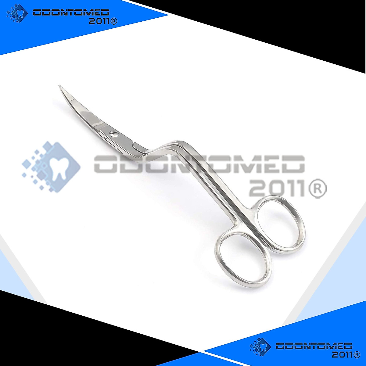OdontoMed2011 6 Inch Double-Curved Machine Embroidery Scissors Double Curved Pro Bent Handle Scissor from ODM