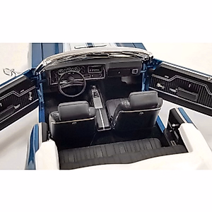 1970 Chevy Chevelle Convertible Blue Met. w/White Stripes Briggs Chevy Drag Car Ltd Ed to 774 pcs Worldwide 1/18 Diecast Model Car by Acme A1805522