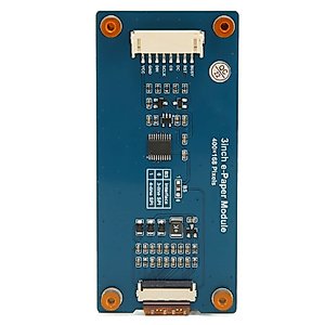 3inch Electronic Ink Display Module, 400 x 168 Resolution Low Power Red, Yellow, Black, White 4 Color Electronic Ink Display Panel, for RPi, for Jetson Nano, for STM32, SPI Interface