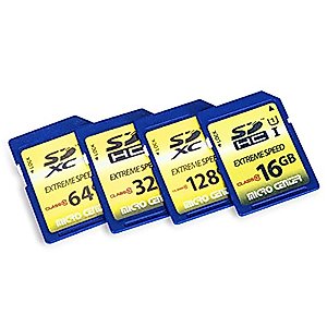 16GB Class 10 SDHC Flash Memory Card Standard Full Size SD Card USH-I U1 Trail Camera Memory Card by Micro Center (2 Pack)