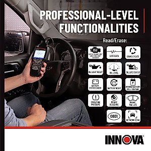 Innova 5610 OBD2 Bidirectional Scan Tool - Understand Your Vehicle, Pinpoint What's Wrong, and Complete Your Repairs with Less Headache. Free Updates. Free US-Based Technical Support.