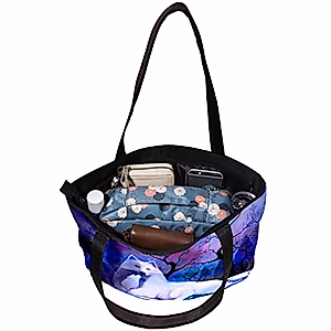 Tote Bag,Shoulder Bag Large Purses and Handbags for Women,Galaxy Wolves,Shopping Bags