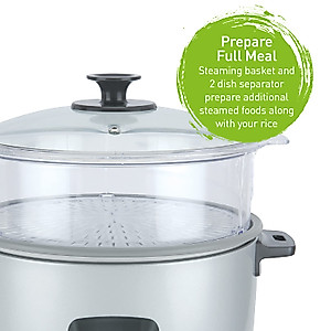 Panasonic 12 Cup (Uncooked) Automatic Rice Cooker/Steamer, Silver