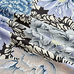 Kaffe Fassett Collective Brocade Peony Grey, Fabric by the Yard