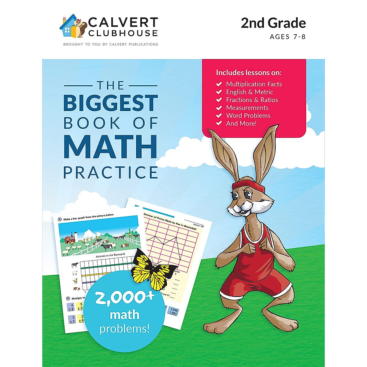 Calvert 2nd Grade Starter Kit and Clubhouse Biggest Book of Math Practice