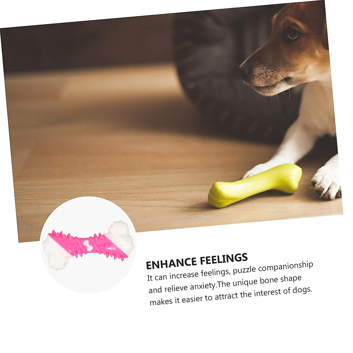 Angoily Pet Teething Toys Pet Molar Bite Toy Dog Dental Toy Puppy Interactive Toy Dog Teeth Cleaning Toy Teeth Training Dog Bone Dog Molar Toy Bone Toy Dog Play Toy Dog Ball Chew TPR